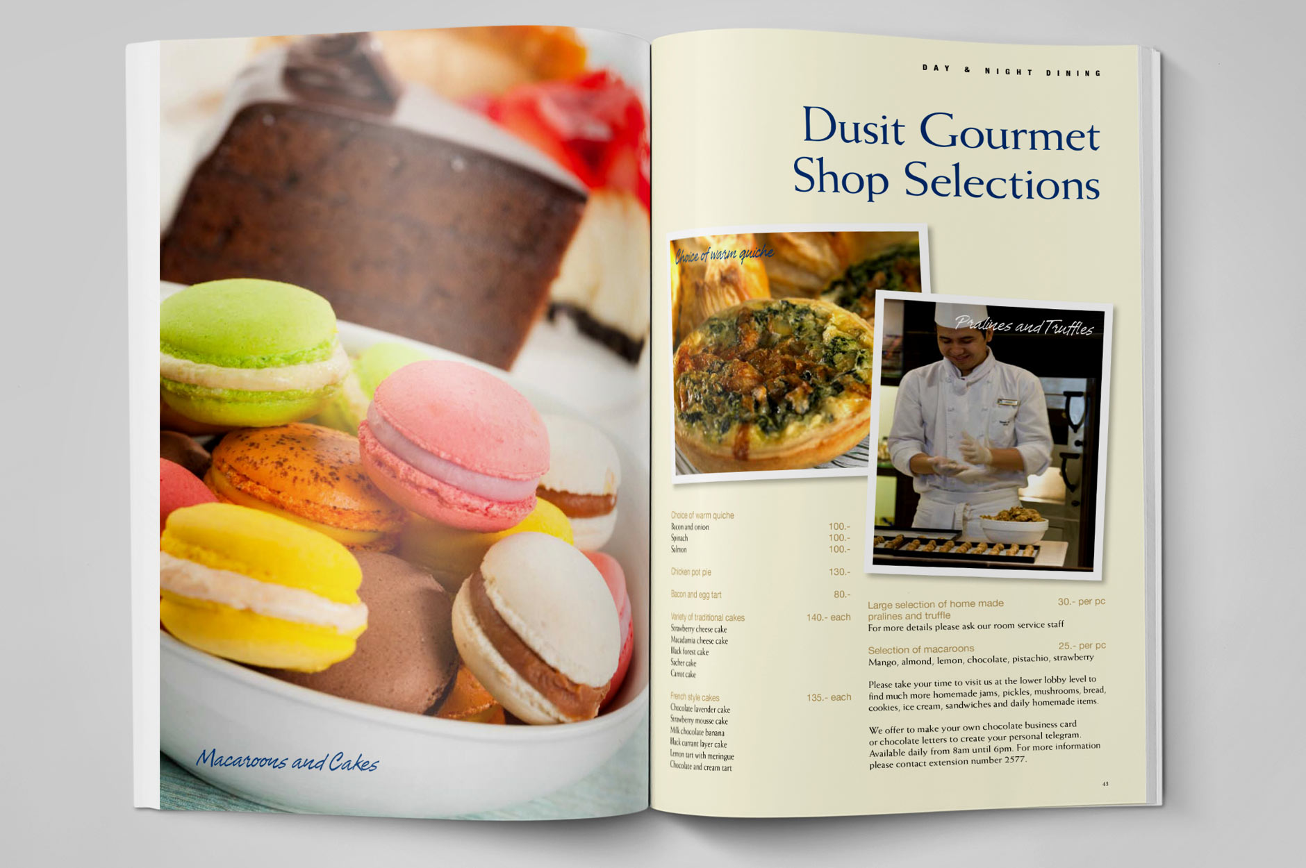 Dusit Thani In-Room Dining – Ian Glover Design